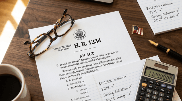 2026 Expat Tax Changes: One Big Beautiful Bill Act | Zenith Financial ...