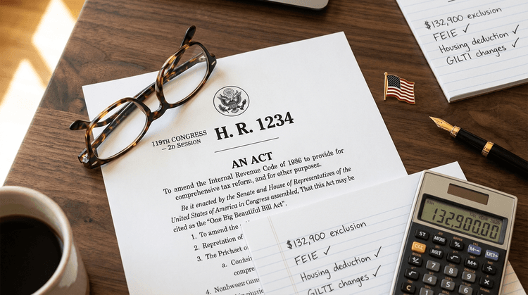 2026 Expat Tax Changes: One Big Beautiful Bill Act | Zenith Financial ...